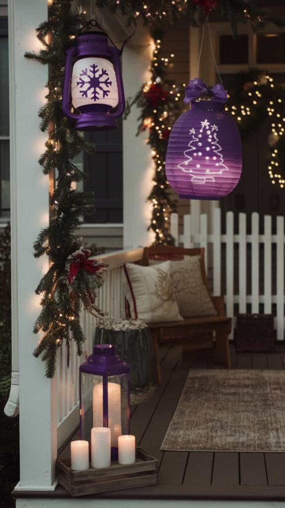 10 Stunning Purple Christmas Front Porch Décor Ideas for a Unique ...